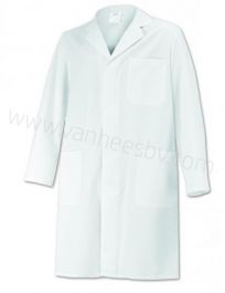 Labjas, dames/heren, maat XL, katoen, wit | 59.9414324 | Van Hees BV